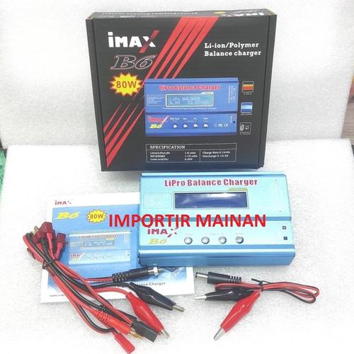 Jual Imax B6 80W balance charger baterai lipo li-ion NiMH rc car rc ...