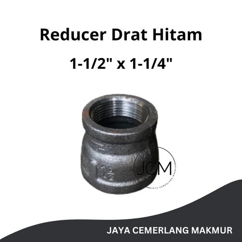 Jual Reducer Drat Hitam 1-1/2" x 1-1/4" / Vlok Sock Drat Dalam Hitam ...