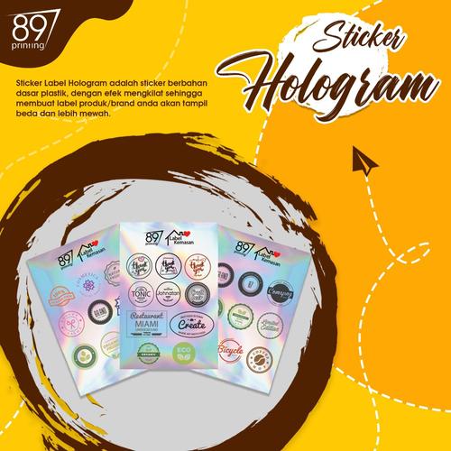 Jual Cetak Sticker Hologram / Stiker Rainbow / Label Pelangi Custom A3 ...