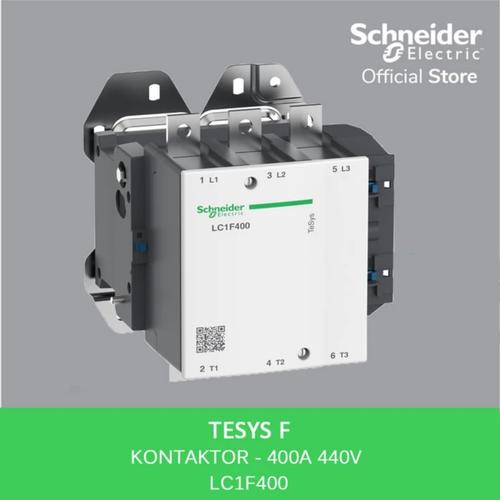 Jual SCHNEIDER CONTACTOR / KONTAKTOR LC1F400 - 3P + 220V COIL NEW ...