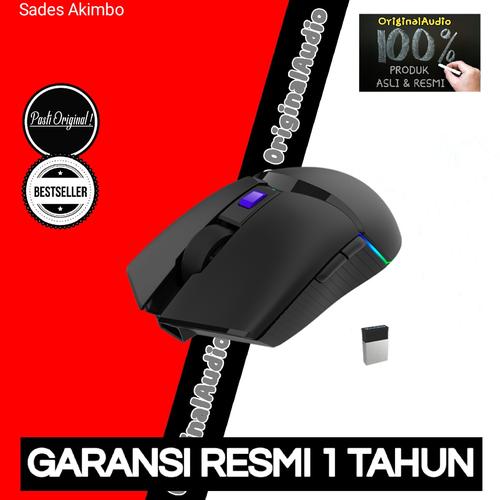 Jual Sades Akimbo Lightweight RGB Dual Mode Gaming Mouse Original ...