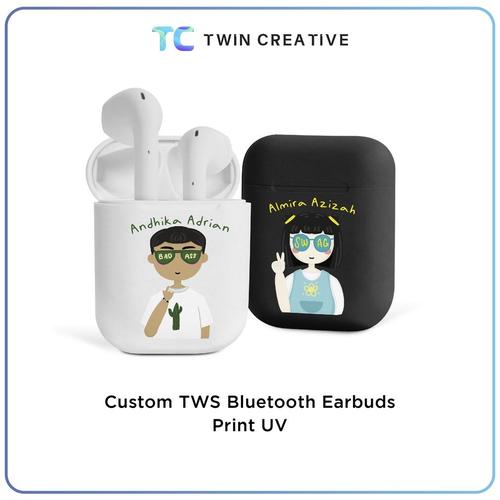 Jual TWS Custom Desain Headset Wireless Bluetooth 5.0 Ultra HD Audio ...