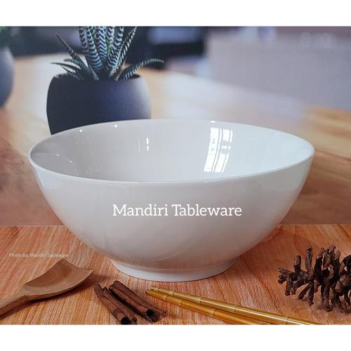 Jual Mangkok Sayur Keramik 23,5 cm | Mangkok Sop | Putih Polos | Isi: 1 ...