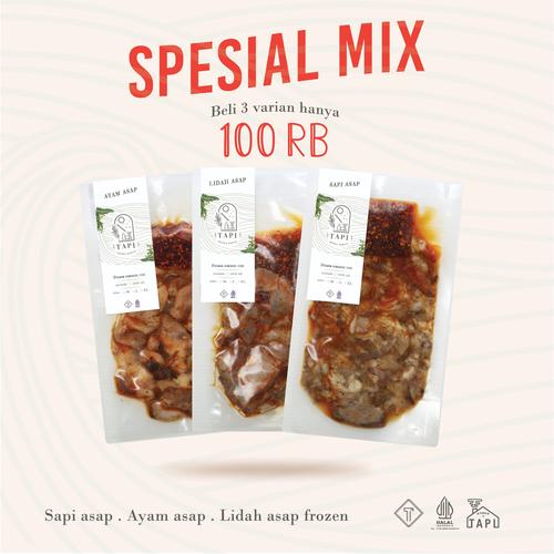 Jual Paket Special Mix TAPI (Sapi Lidah Ayam Asap) / Sei Sapi Asap ...