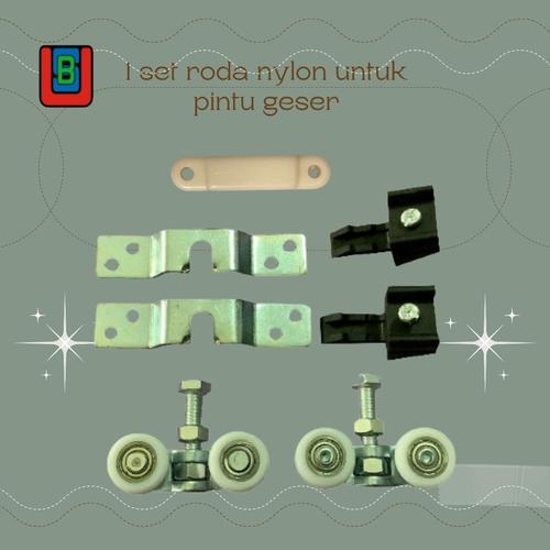 Jual Roda nilon / nylon gantung pintu sliding / geser Albion dan Pintu ...