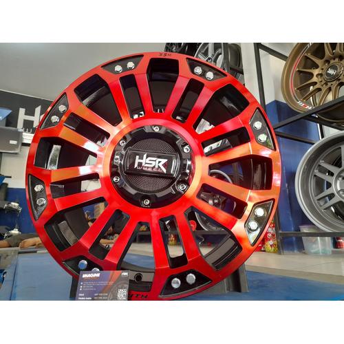Jual VELG HSR MYTH05 RING18X8 H10X100-114,3 ET40 BK/ RED OIL ALTIS RUSH ...