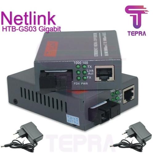 Jual Netlink HTB GS03 HTB-GS03 Gigabit Single mode Media Converter ...