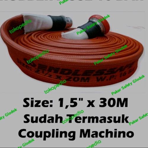Jual FIRE HOSE RUBBER 1,5X 30 METER SELANG PEMADAM HYDRANT JET STAR ...
