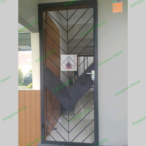Jual PINTU BESI MINIMALIS / PINTU BESI RAM KAWAT NYAMUK - Kota Tangerang Selatan - Kingdom Decor ...