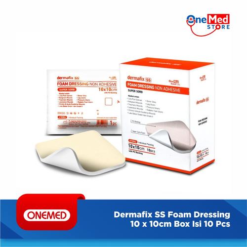 Jual Dermafix SS Foam Dressing 10 x 10cm OneMed Box Isi 10 Pcs - Kota ...
