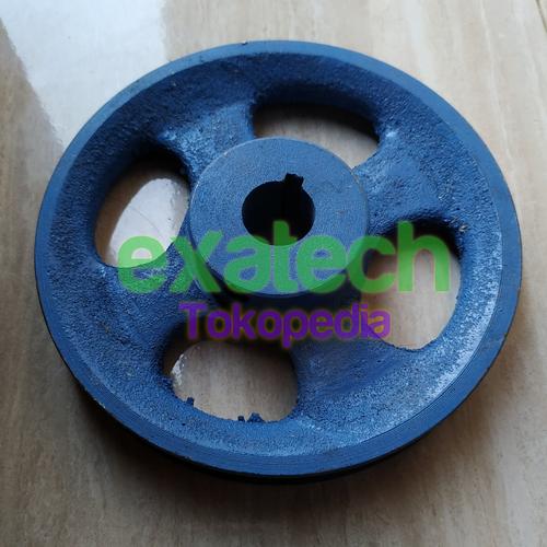 Jual Pulley puli B1 - 7 inch as 22 24 25 28 30 32 34 35 38mm pully besi ...