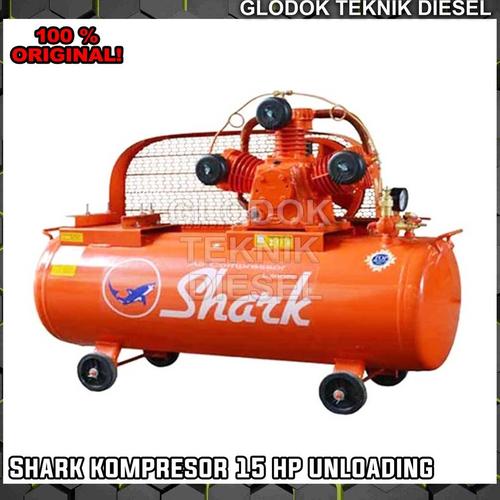Jual SHARK Kompresor Angin 15 HP PK Unloading Air Compressor Tanpa ...