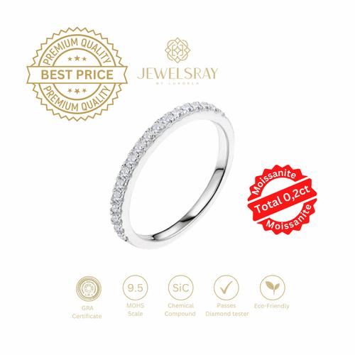 Promo Dawn Ring- Moissanite Diamond Sertifikat GRA cincin berlian ...