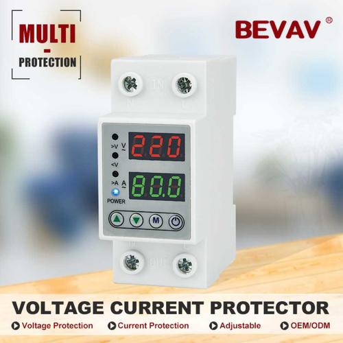 Jual Din Rail Over current Under Voltage Protection recoverable 220V ...