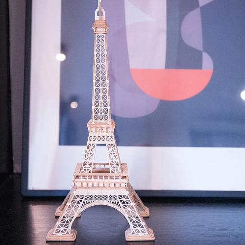 Jual Menara Eiffel Tower Model 3D Wooden Craft Puzzle Kit Robotime ...