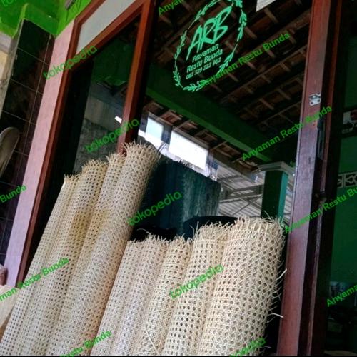 Jual anyaman rotan bunga tanjung / webbing rotan alam 80x300 - Kab ...