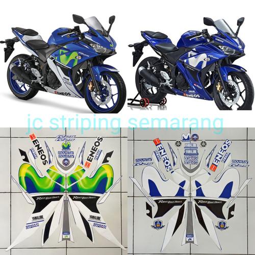 Jual striping yamaha r25 movistar - biru M putih - Kota Semarang - Jc ...