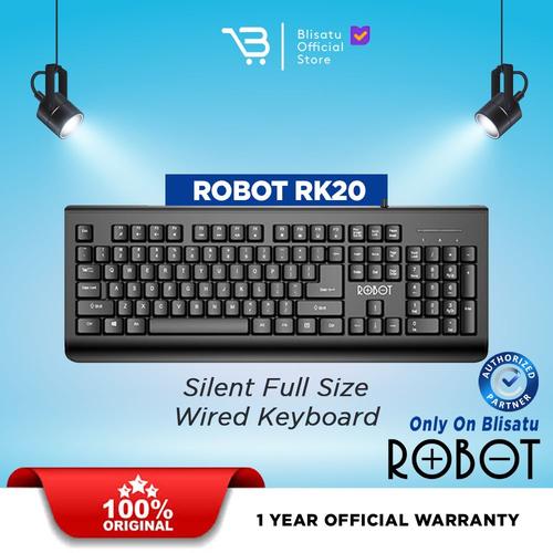 Promo Keyboard USB ROBOT RK20 Black - RK20 - Jakarta Pusat - Blisatu.id ...