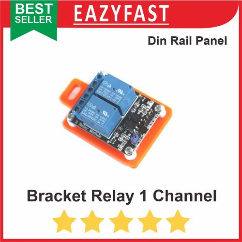 Jual Bracket Dudukan Modul Relay 2 Channel Module MCB Din Rail Rel ...