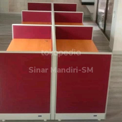 Jual Meja staff pakai partisi kubikal 6staff T.100-1 warna - Jakarta ...