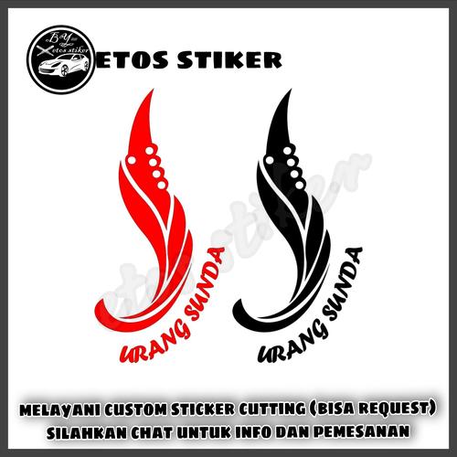 Jual stiker motor sticker motor urang sunda gambar kujang cutting ...