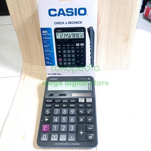 Jual CASIO KALKULATOR DJ 120D PLUS/CHECK & RECHECK CALCULATOR DESKTOP ...