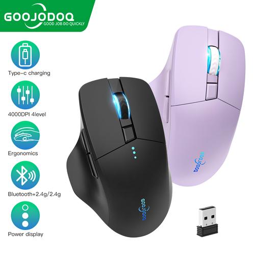 Promo Wireless Mouse Bluetooth 4000DPI USB Laptop PC 2.4GHz Silent ...