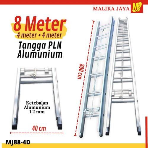 Jual Tangga PLN DOUBLE 4D | 8 Meter MJ88 | Sliding Sorong - Double 4m ...