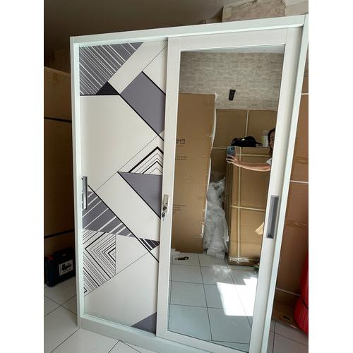 Jual Lemari Baju Besi Sliding LB-319B - Lemari Baju Sliding - Lebar 120 cm - Kota Surabaya ...