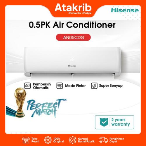 Promo HISENSE AC STANDART 1/2 PK AN05CDG-ID / AN05CDG Cicil 0% 3x - Kab ...