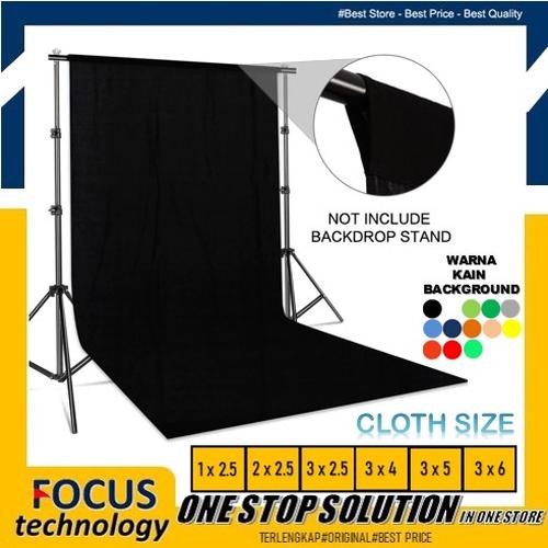 Jual Background Foto Kain Hitam Polos Backdrop Studio Muslin Kaos ...