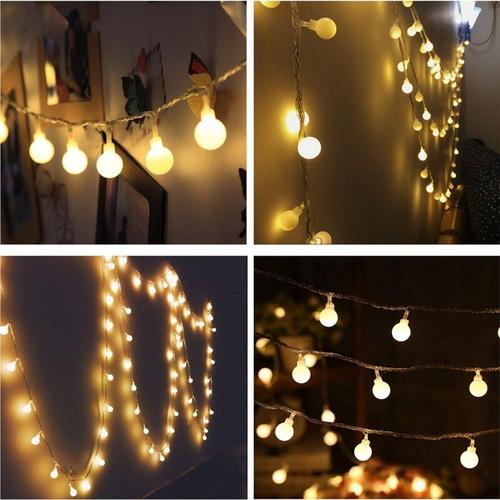 Promo Lampu Hias Gantung Foto Pohon Natal Bulat Kecil Mini - Warm White ...