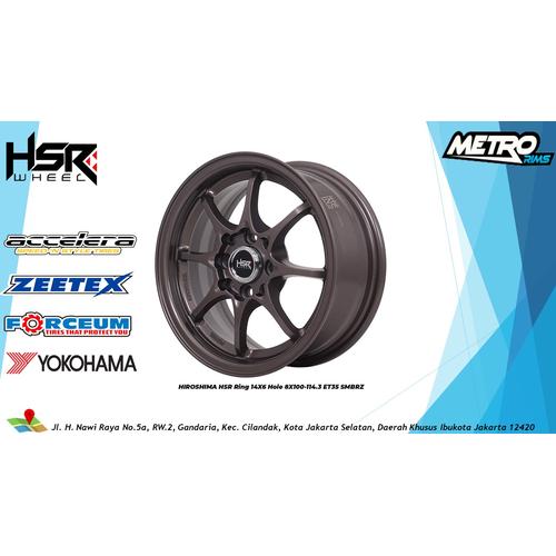 Jual Velg Original HSR HIROSHIMA Ring 14 Lubang 4 Cocok Untuk Calya ...