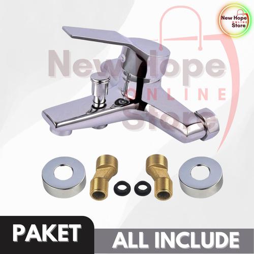 Jual Kran Mixer Shower Air Panas Dingin Modern Keran Kamar Mandi Bathtub - kran mixer - Jakarta ...
