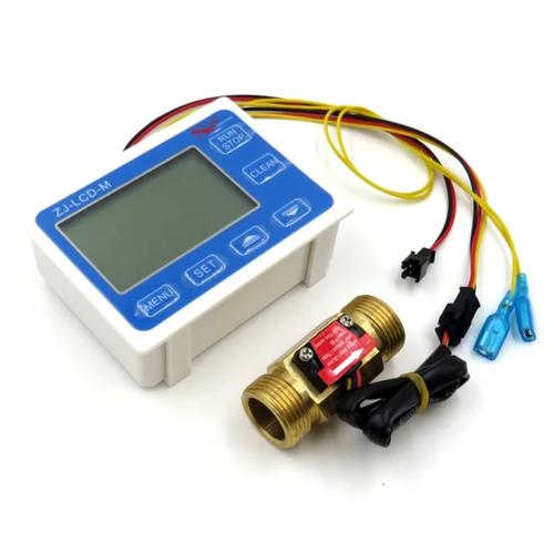 Jual Digital Flow Meter Display ZJ-LCD-M+ Flow Sensor G1/2 inch ...