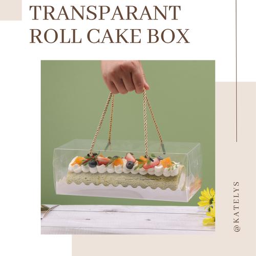 Jual Kotak Mika Kue Transparan | Mika Kue Roll | Portable Baking Cake ...