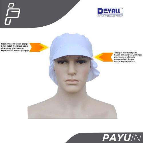 Jual Topi Karyawan Pabrik Topi Hairnet Kain Putih All Size - Kota ...