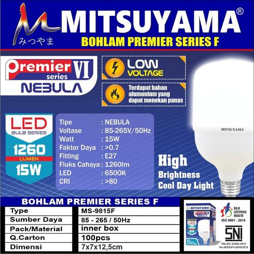 Jual Bohlam Lampu LED 15 Watt Mitsuyama Nebula Series MS-9815F Cahaya Putih - Jakarta Utara ...
