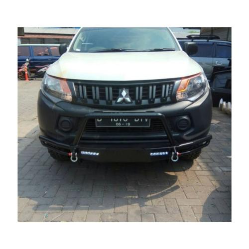 Jual Bumper Guard Tanduk Depan Model Overland Pipa Mobil TRITON UP 2023 ...