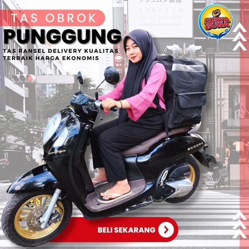 Jual Jual tas kurir motor bahan tebal jahitan rapi tas delivery ransel ...