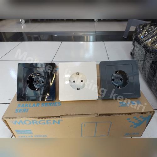 Jual stop kontak inbow MORGEN MG 90100 HITAM PUTIH GREY SNI - Putih ...