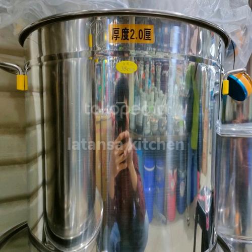 Jual panci stainless tinggi besar kapasitas 90 ltr panci tebal 50 cm ...