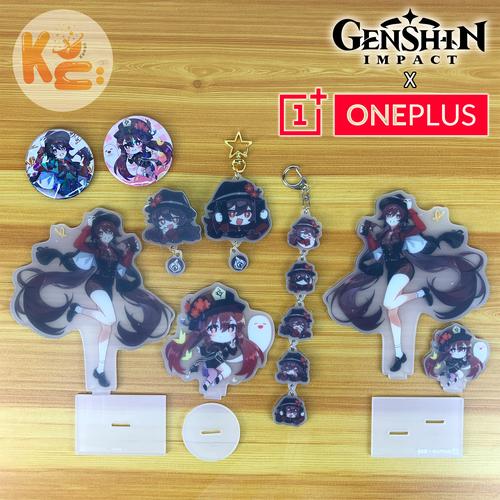 Promo NEW 2022 Genshin Impact x OnePlus Standing Acrylic HuTao Model ...