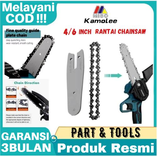 Promo Rantai Gergaji baja 4/6inch-Kamolee-Mata Rantai chainsaw tool ...