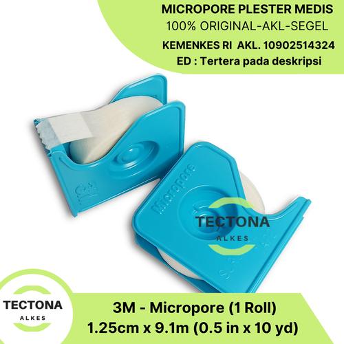 Jual 3M - Micropore/Plester Medis/Plester Putih/Plester Infus - 2.5 cm ...