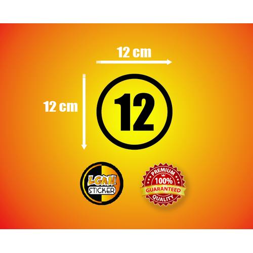 Jual STIKER ANGKA MODEL BULAT UK 12 CM - ORACAL - BLACK - Jakarta Pusat ...