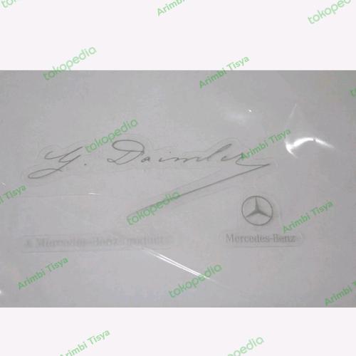 Jual Sticker Kaca Mercedes G. Daimler Latin Original Mercedes - Jakarta ...