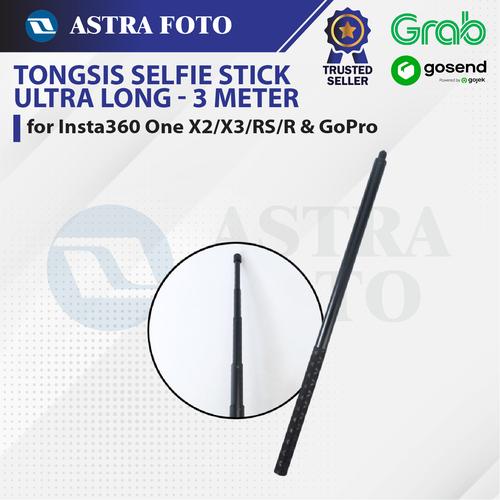 Promo Tongsis Selfie Stick Invisible 3M for Insta360 One X2 X3 RS R ...