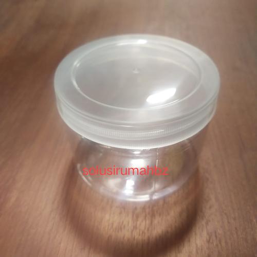 Jual BOTOL TUTUP LEBAR 350ML NECK 93MM PLASTIK BULAT PUTAR PVC bening ...