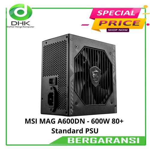 Jual MSI MAG A600DN - 600W 80+ Standard PSU - Jakarta Pusat - Daftar Harga Komputer | Tokopedia